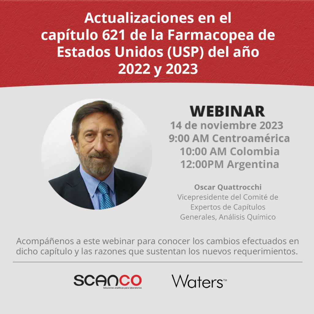 Actualizaciones en el capítulo 621 de la Farmacopea de Estados Unidos ...